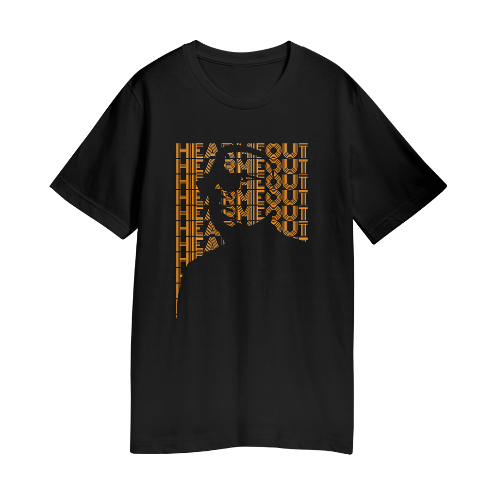 Murray A. Lightburn Hear Me Out Black T-Shirt (Orange Print) - The CBP Shop